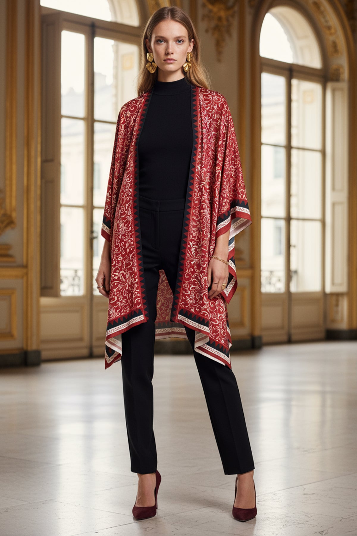 Printed Shrug - 03 – Peach Republic